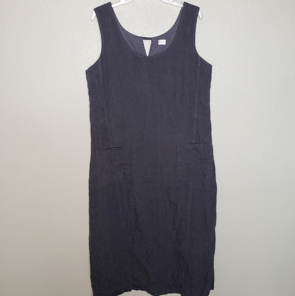 Poetry | Dresses | Poetry Linen Dress 4 Gray Sleeveless | Poshmark